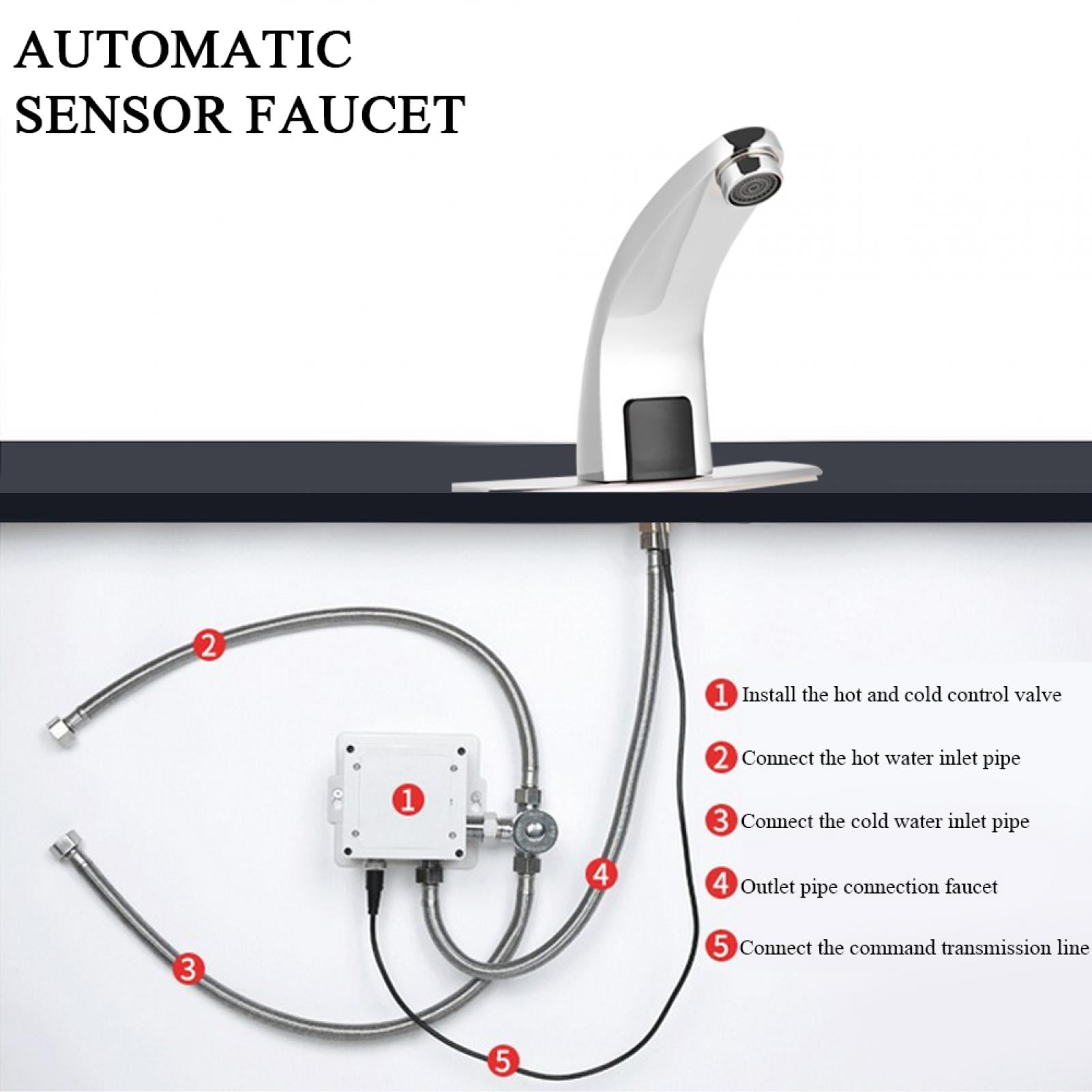 Herchr Automatic Sensor Faucet Electronic Automatic Sensor Touchless