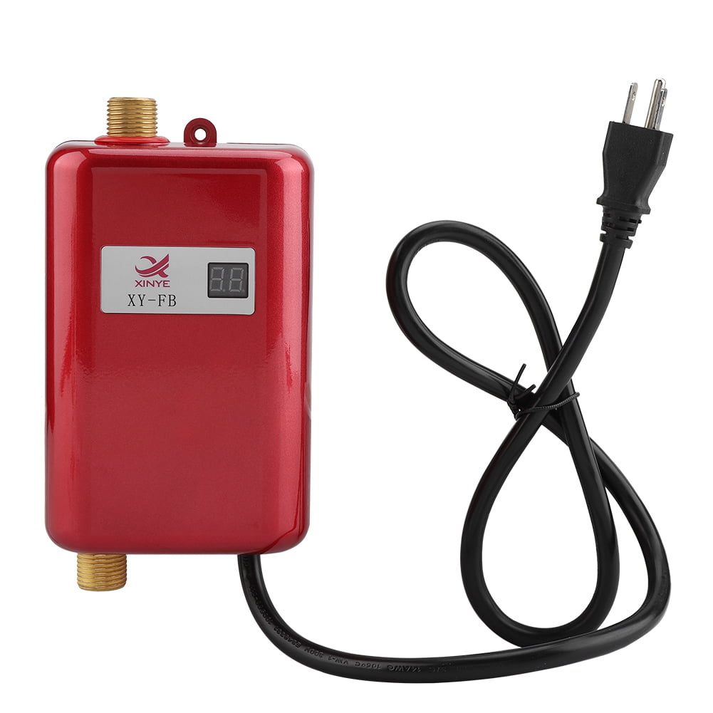 HERCHR Bathroom Electric Water Heater, 110V 3000W Instant Tankless with ...
