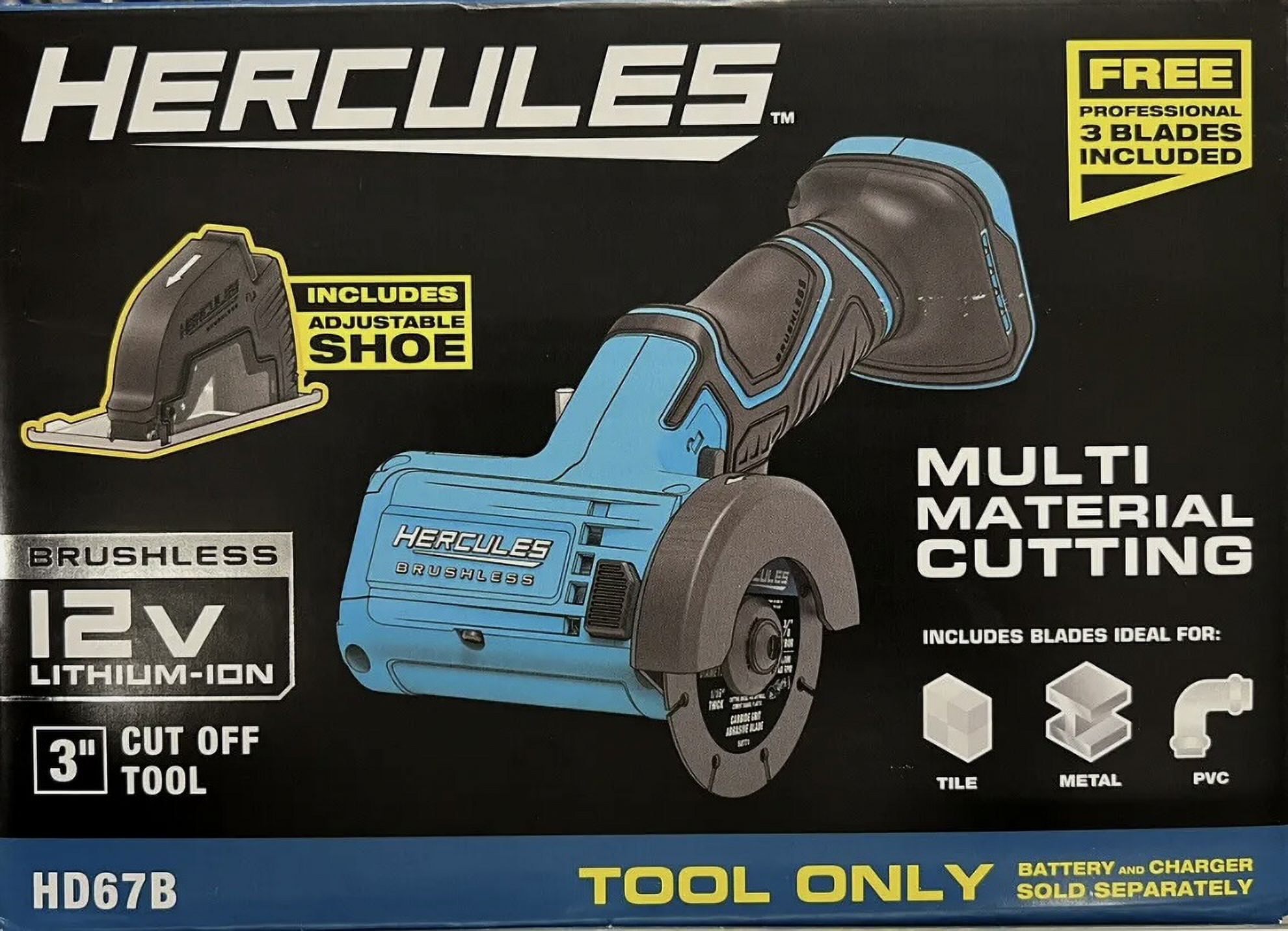 HERCULES 12V Brushless Cordless 3 in. Cut-Off Tool - Tool Only ...