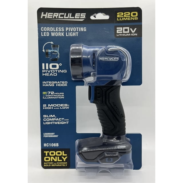 HERCULES 20V Cordless 220 Lumen Work Light - Tool Only - Walmart.com