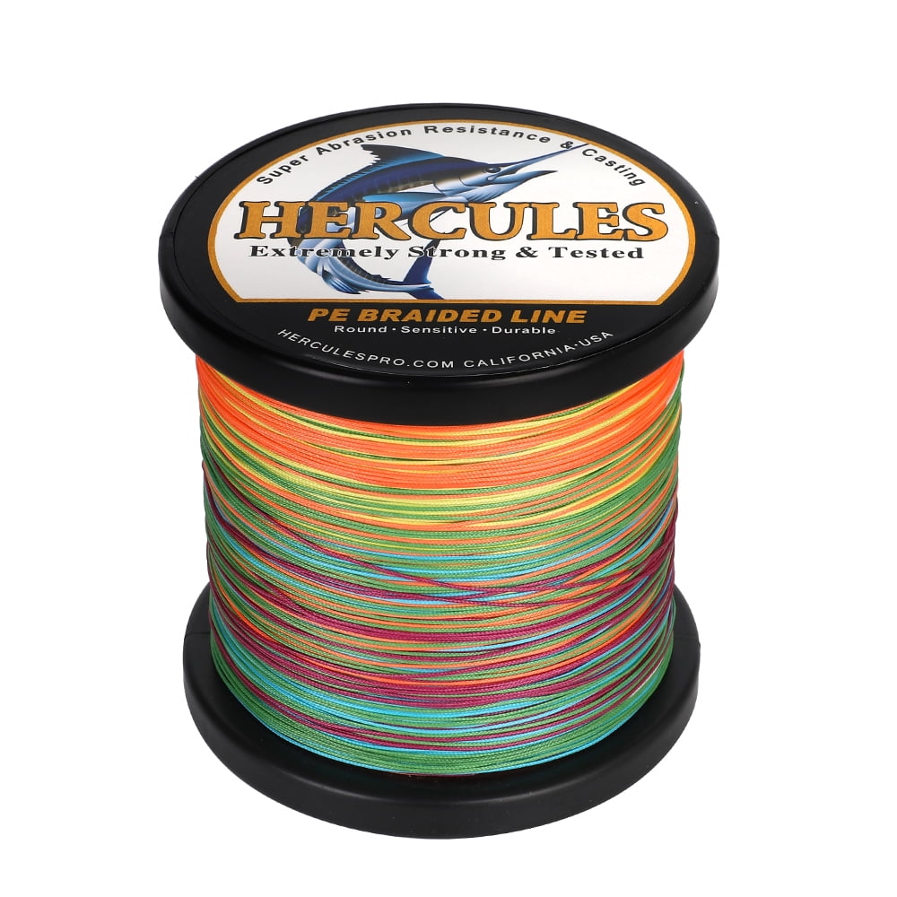 HERCULES Braided Fishing Line 12 Strands, 100-2000m 109-2196 Yards ...