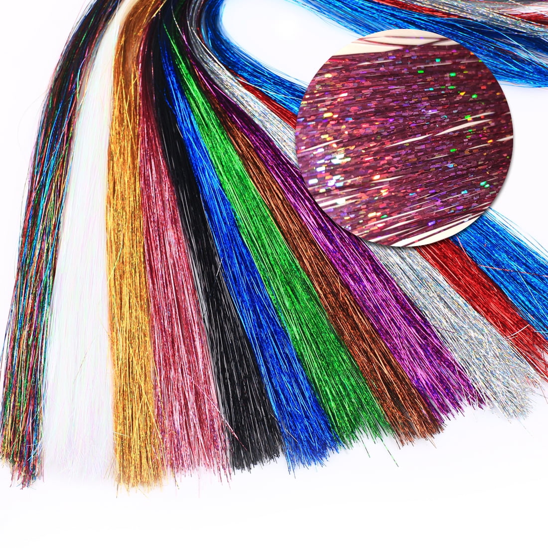 HERCULES Fly Tying Materials, 12 Colors Crystal Flash Flashabou ...