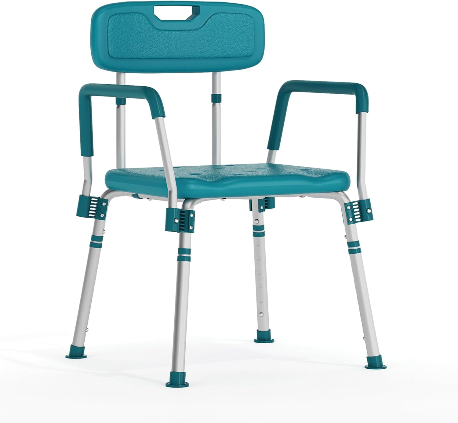 HERCULES Series 300 Lb. Capacity Adjustable Teal Bath and Shower Chair ...