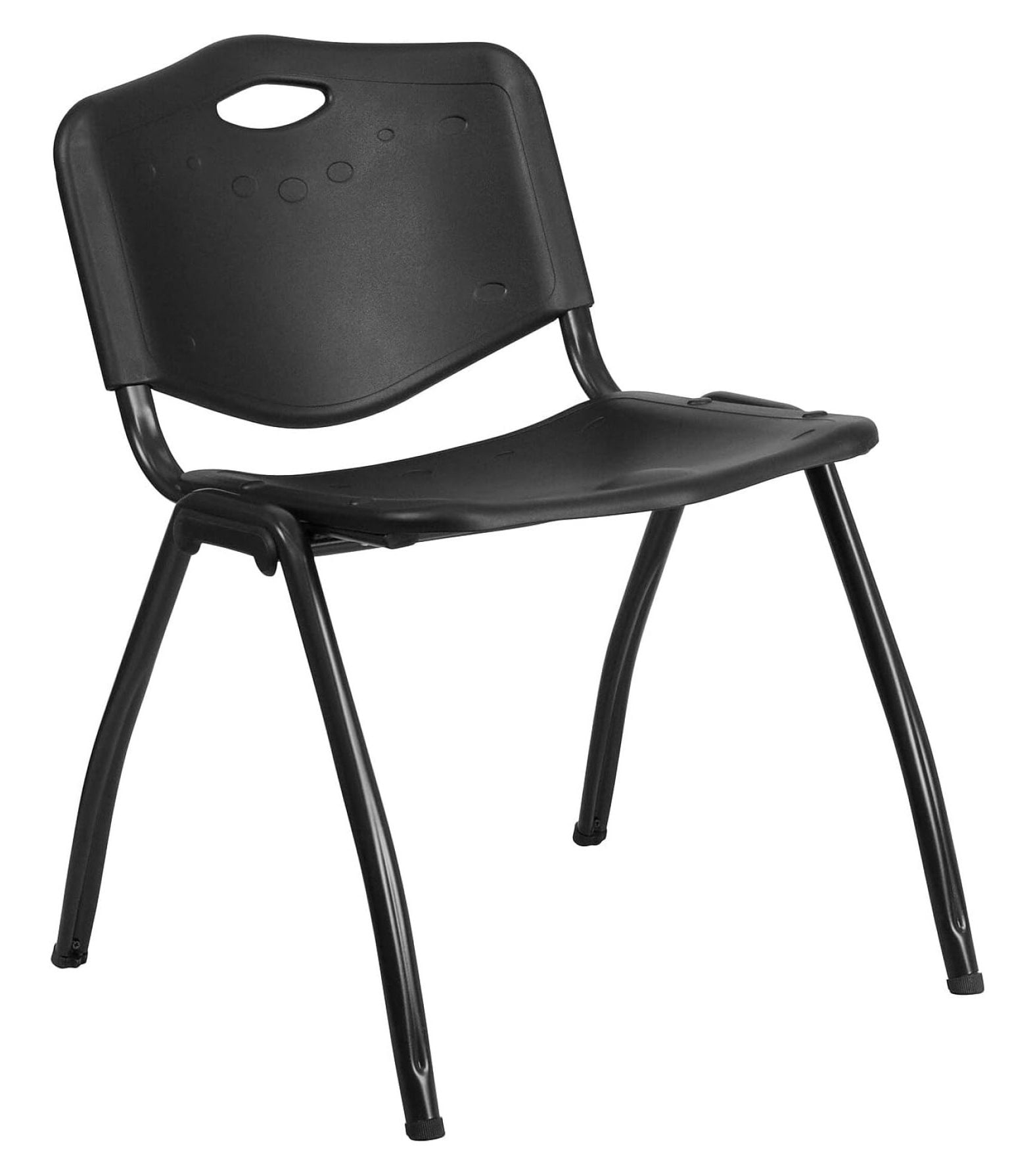 HERCULES Series 880 lb. Capacity Black Plastic Stack Chair - Durable ...