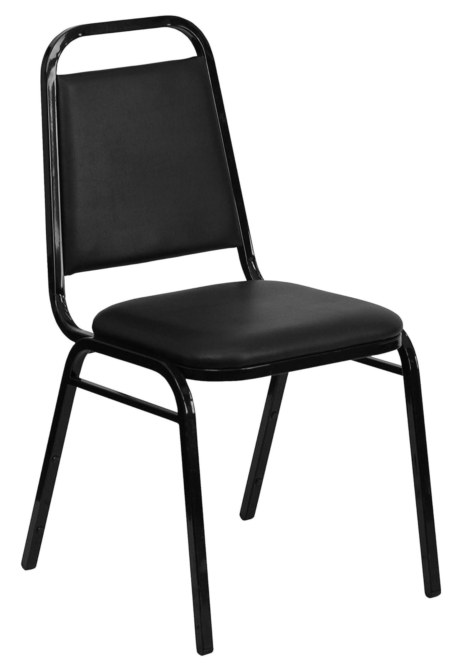 HERCULES Series Trapezoidal Back Stacking Banquet Chair with Black ...