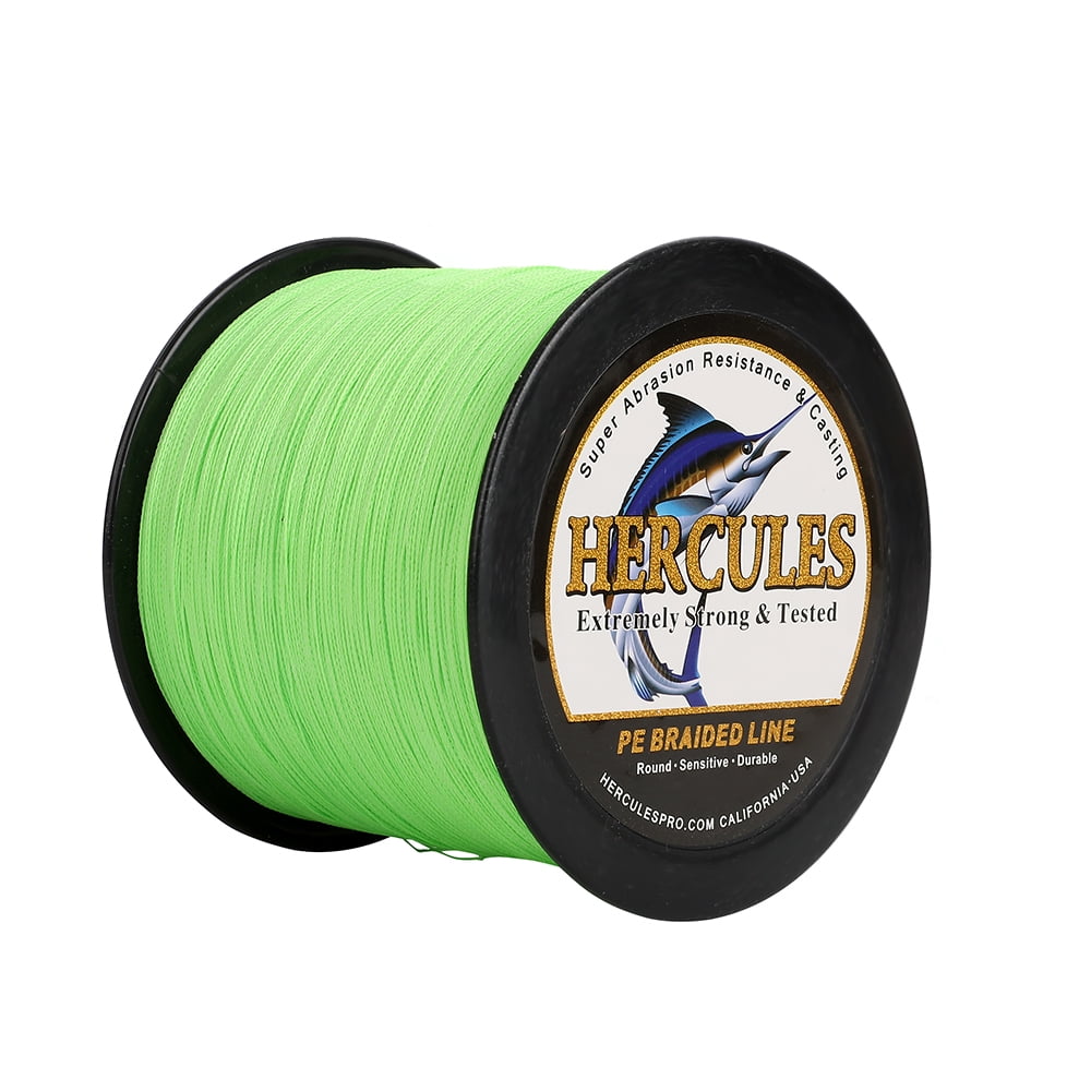 HERCULES Super Strong 1000M 1094 Yards Braided Fishing Line 100 LB Test ...
