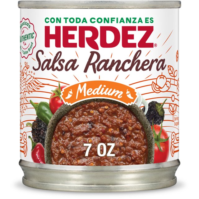HERDEZ Ranchero Salsa, Regular Medium, 7 oz Aluminum Can - Walmart.com