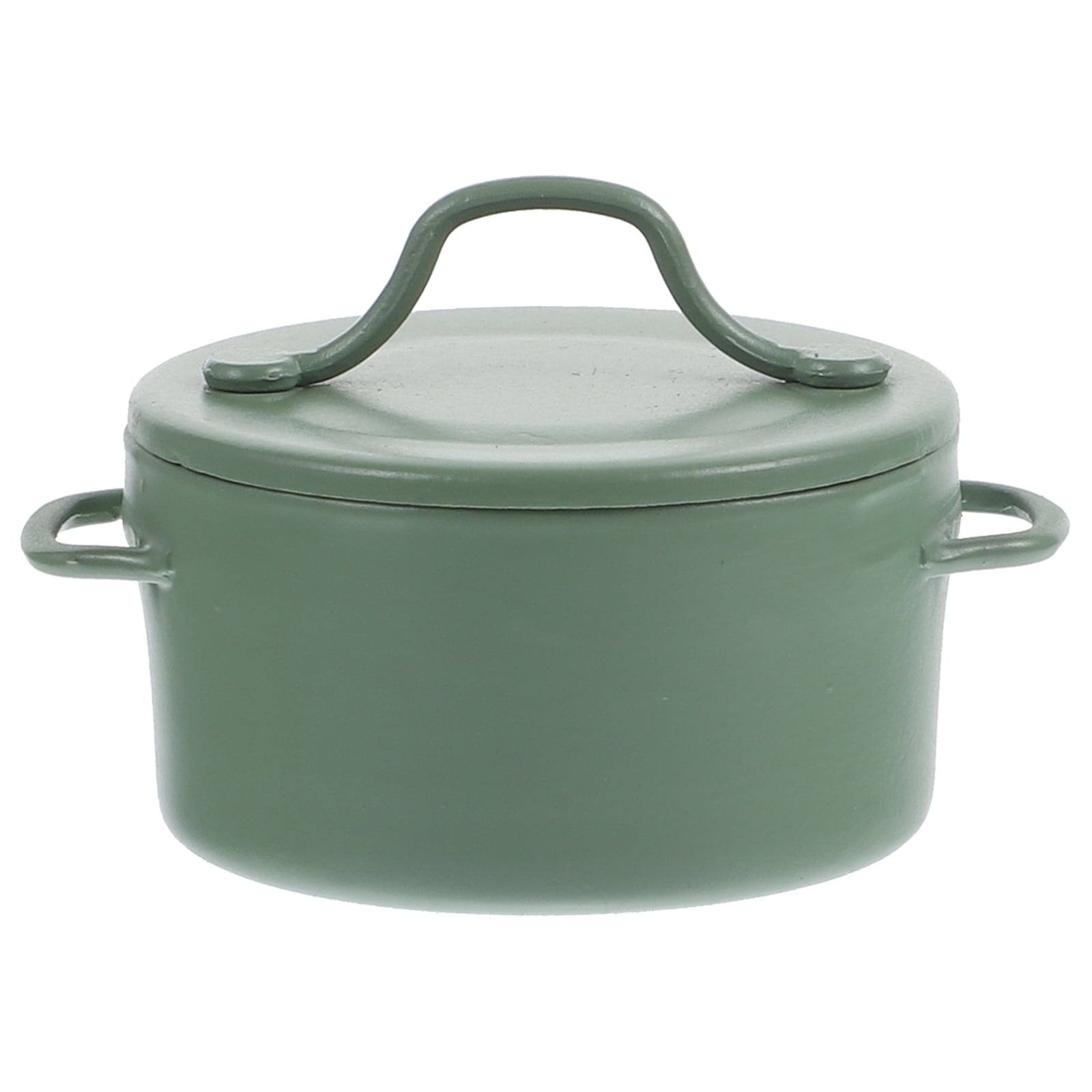 HERFIER 1/12 Miniature Copper Soup Pot for Dollhouse Kitchen Furniture ...