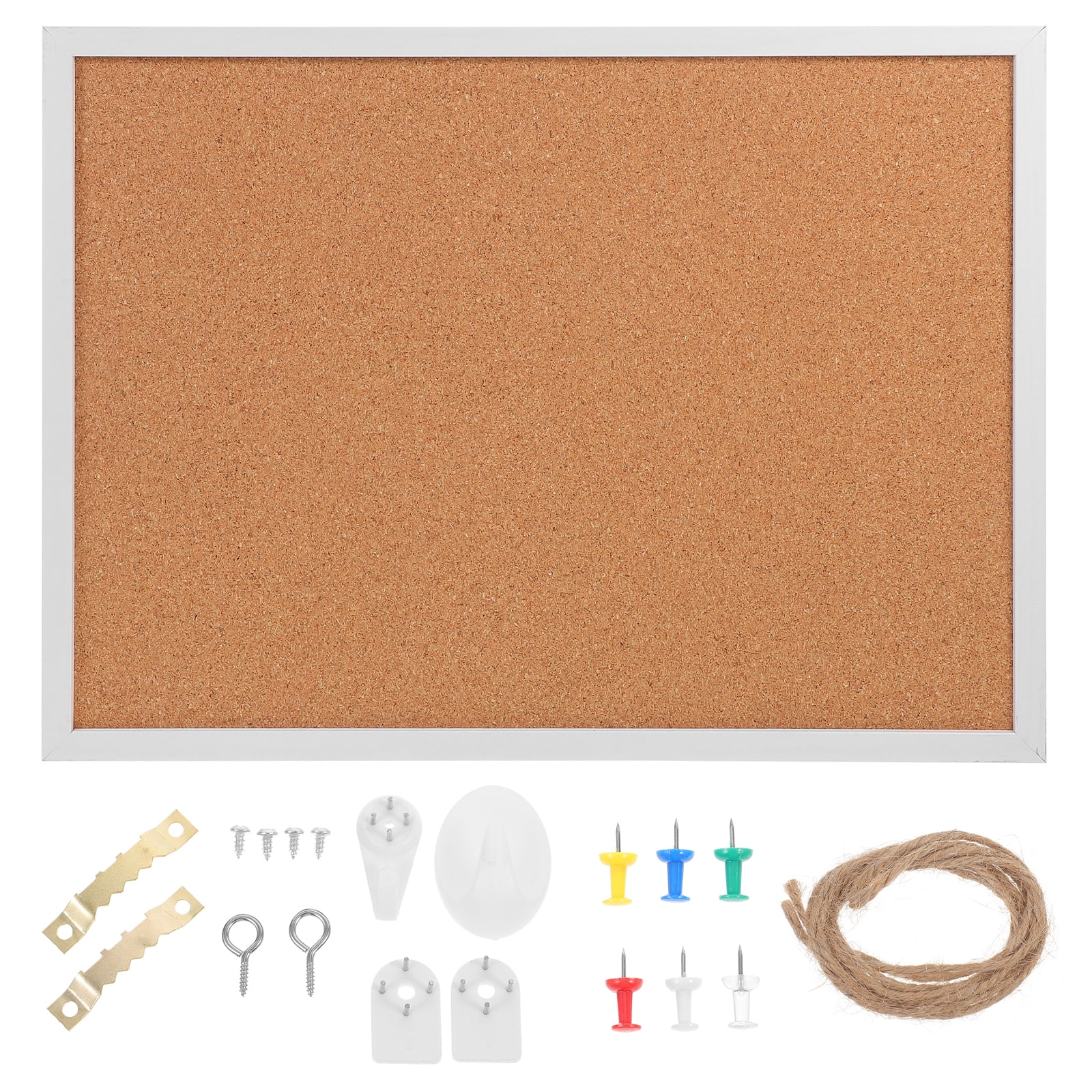 HERFIER 1 Set Small Framed Cork Board 15.72x11.79x0.73in Blank Bulletin ...