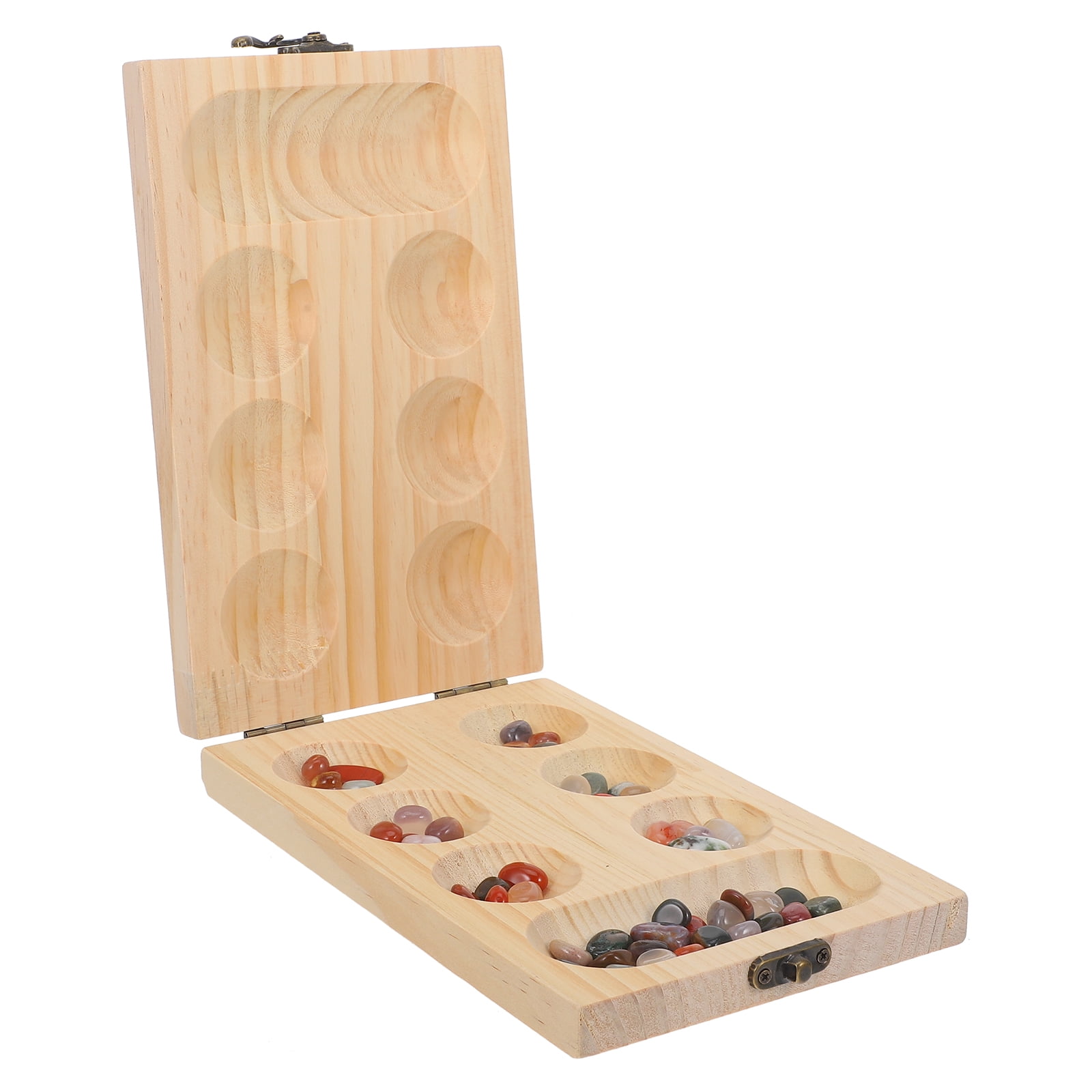 1 Set Mancala Game Wooden Board Educational Toy for Home - Walmart.com