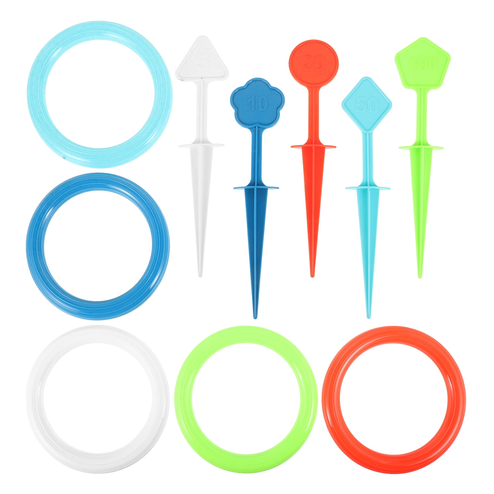 HERFIER 1 Set Outdoor Ring Toss Game For Garden Outdoor Activities Backyard Parties Kids Fine ...