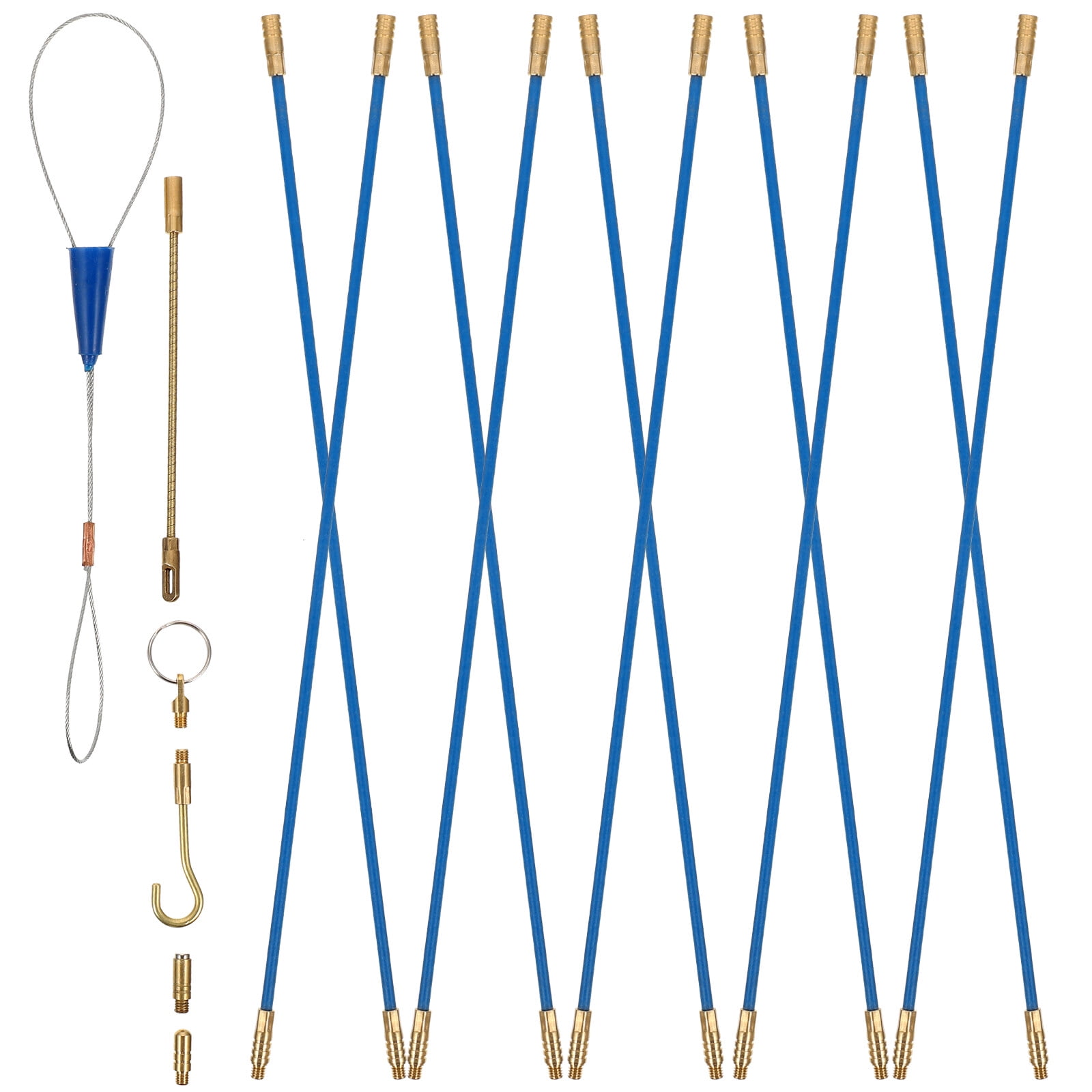 HERFIER 1 Set Wire Fishing Tool Fiberglass Fish Tape Cable Puller For ...