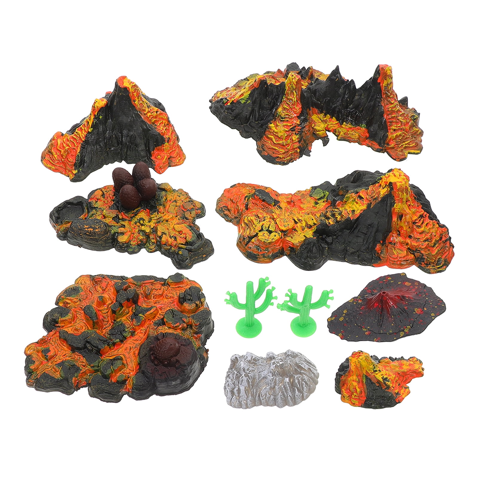 HERFIER 1 set of Volcano Models Volcano Statue Sand Table Landscaping ...