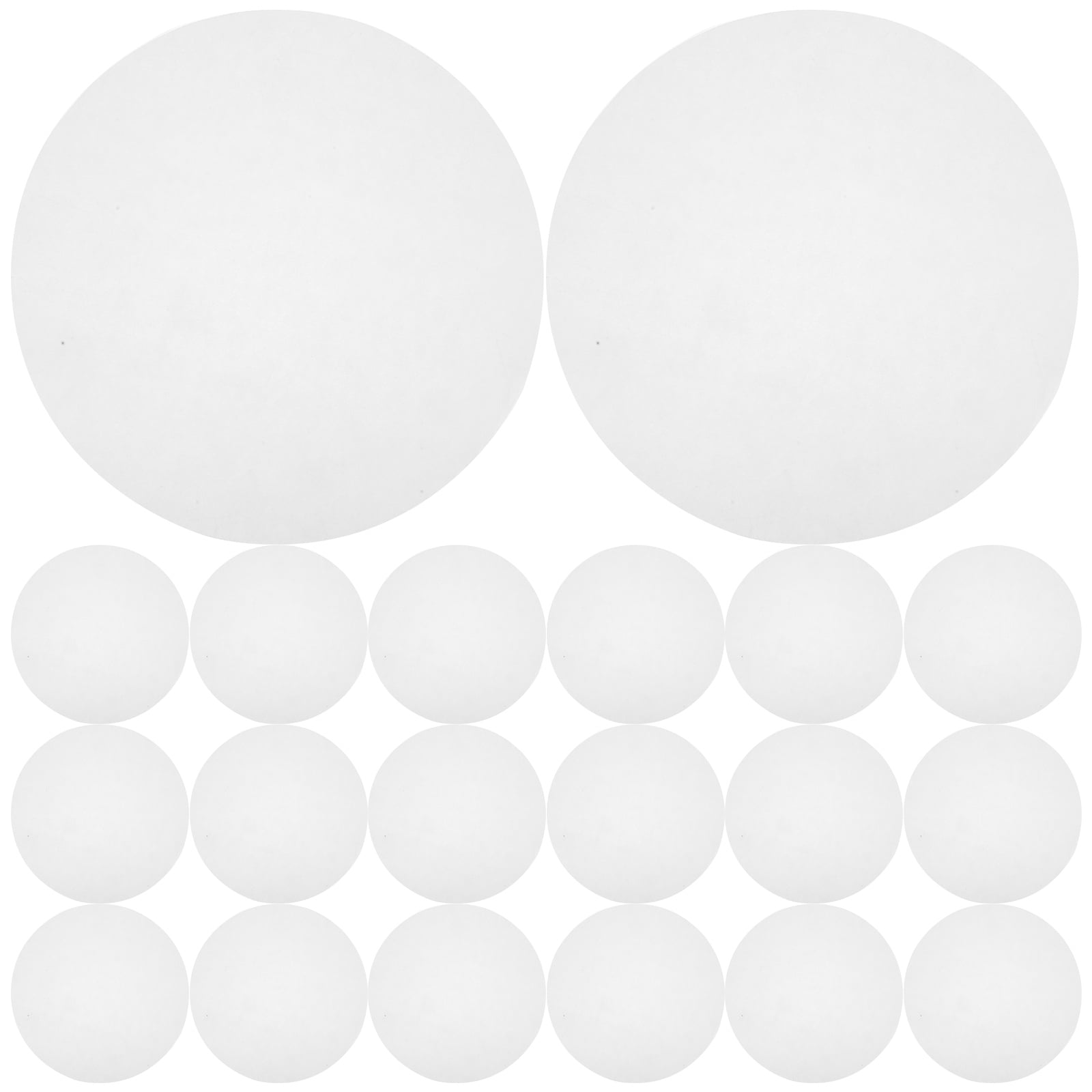 HERFIER 100 Pcs 8.5 Inch Round Barbecue Paper Safe Non-stick Parchment ...