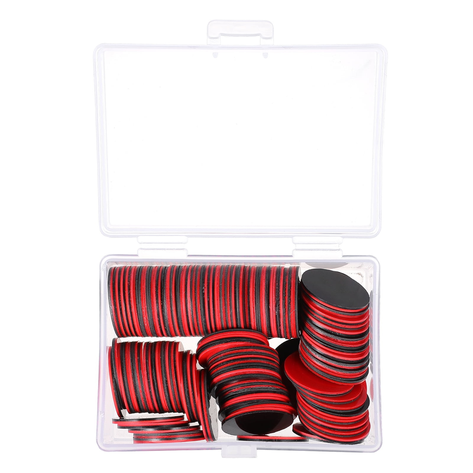 HERFIER 100 Small Plastic Counters Red Black with Storage Box - Walmart.com