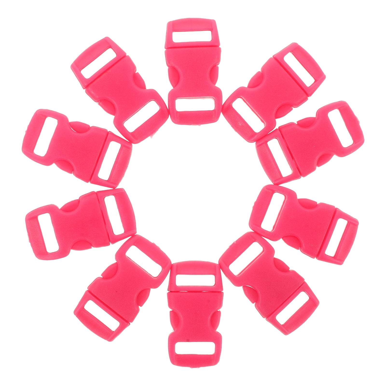 HERFIER 100pcs 10mm Colorful Eco-Friendly Plastic Buckles for Paracord ...