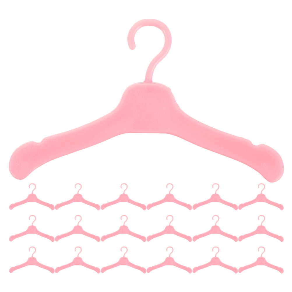HERFIER 100pcs Doll Clothes Hanger Plastic Doll Clothes Hanger Doll ...