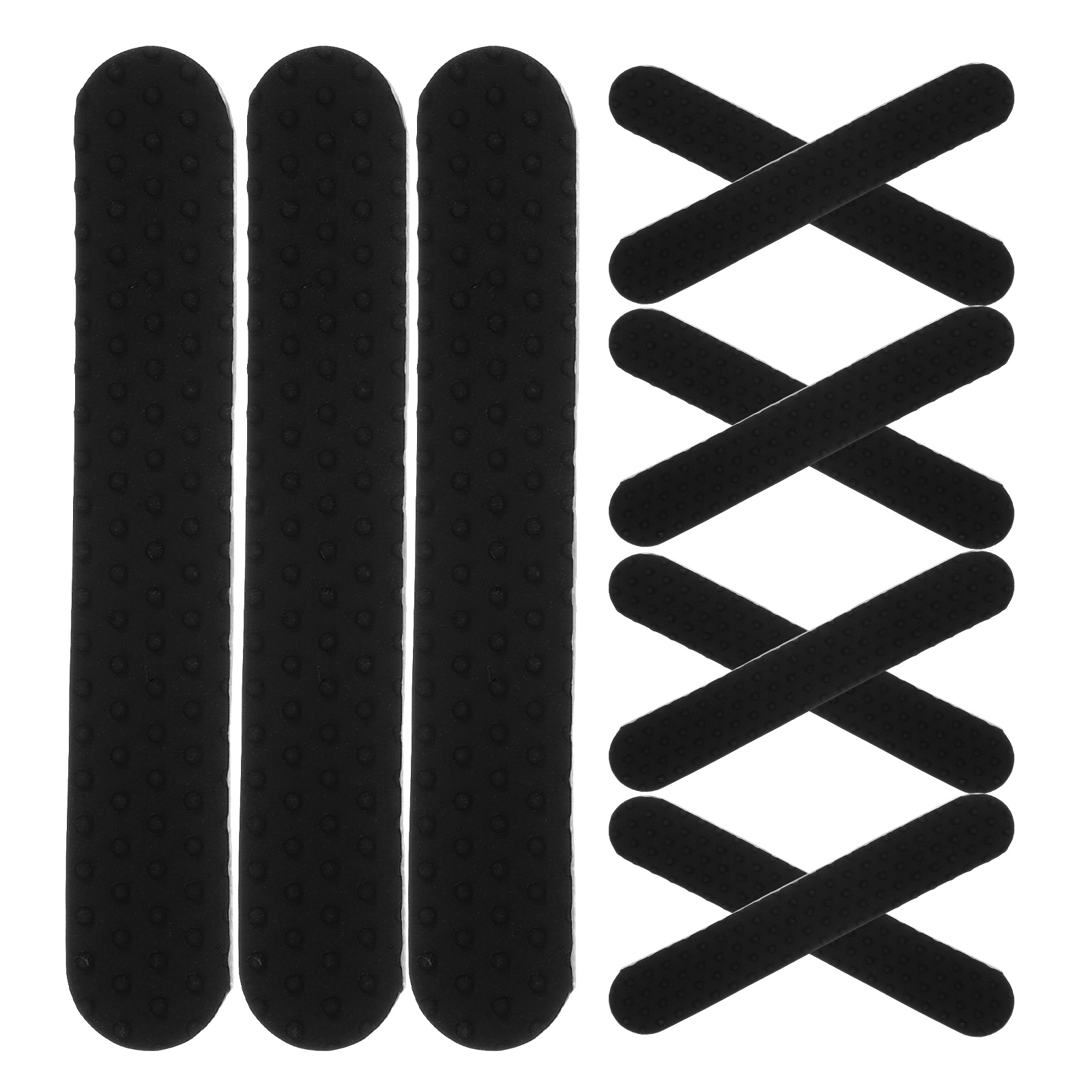 HERFIER 100pcs Silicone Adhesive Clothes Hanger Strips Non-Slip Hanger ...