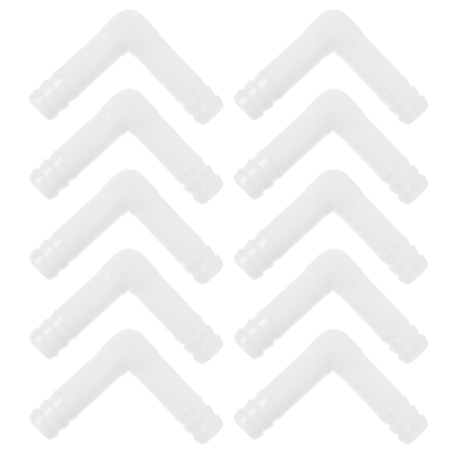 HERFIER 10Pcs 90 Degree Elbows Barbed Elbows Plastic Tubing Connectors ...