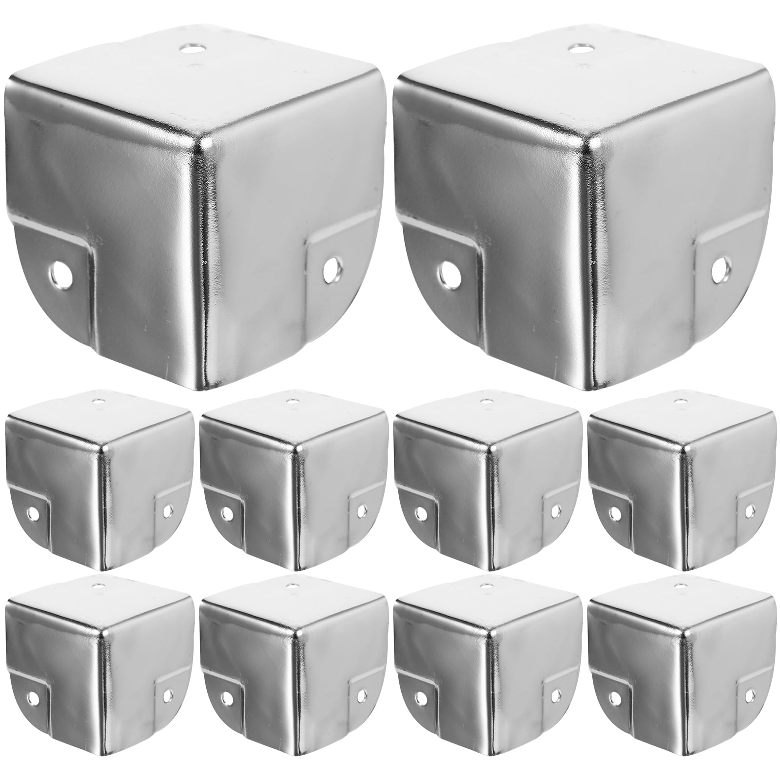 GETAJGHSD Packaging Edge Protectors Wooden Boxes Iron Silver 10Pcs ...