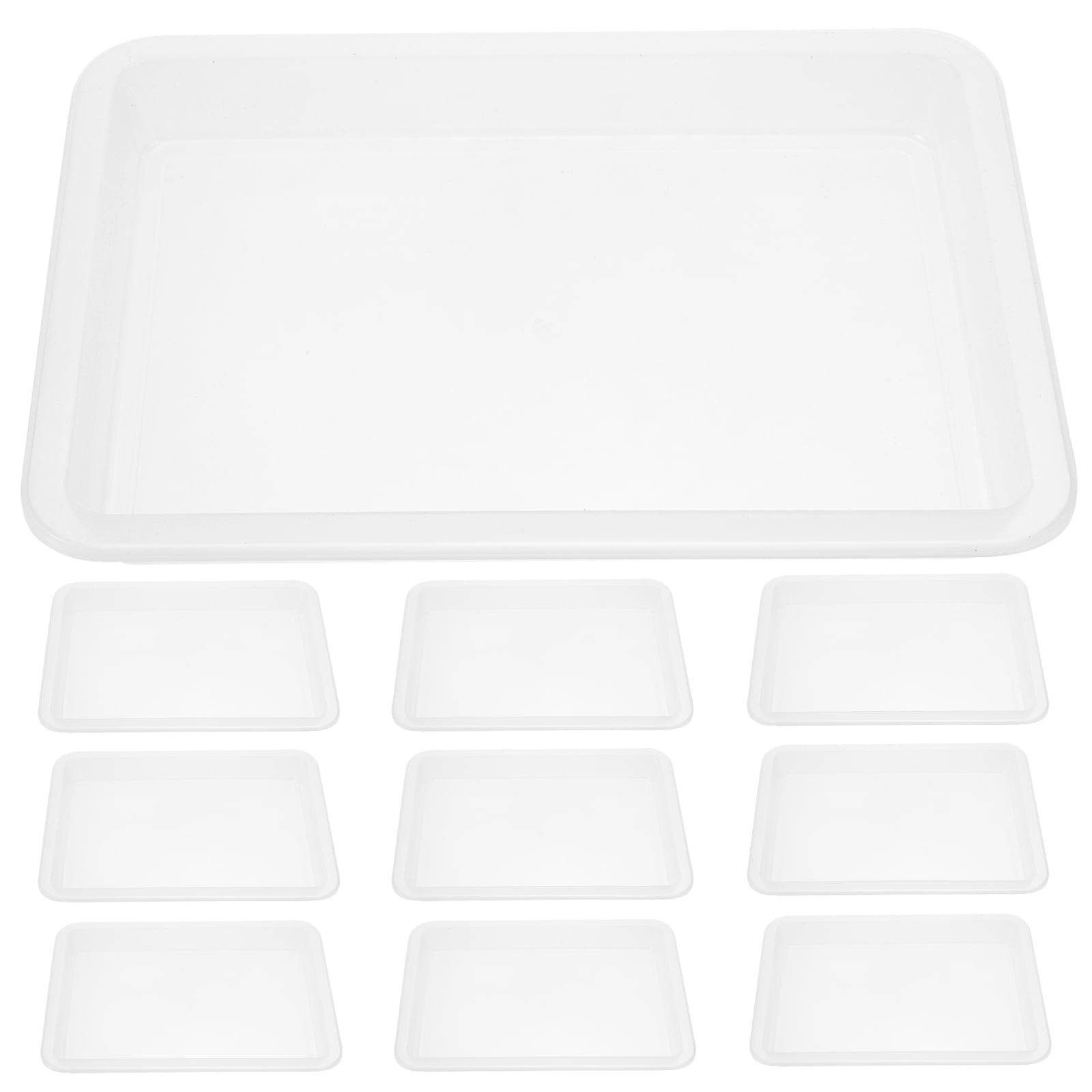 HERFIER 10pcs Plastic Art Trays Classroom Activity Trays Art Crafts ...