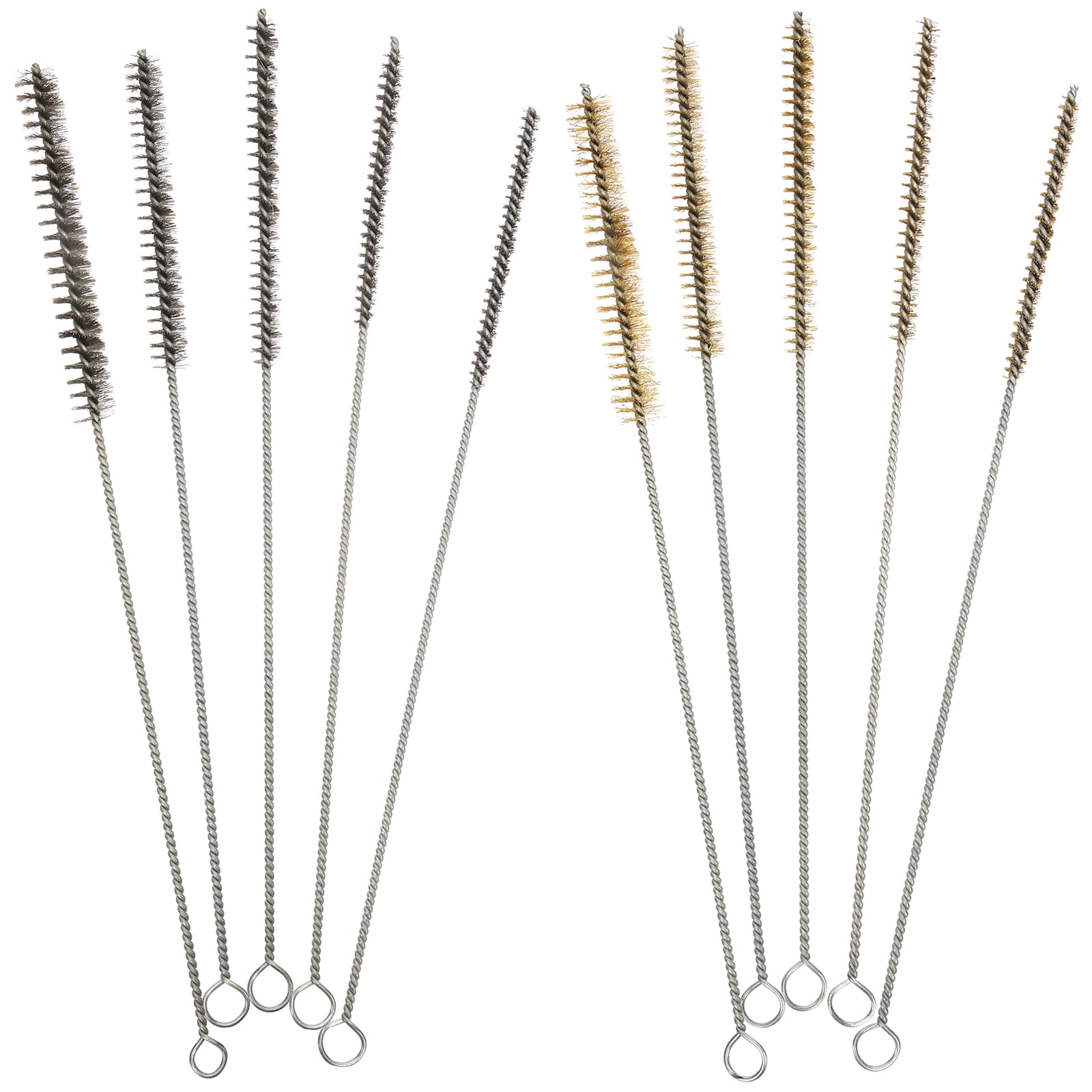 HERFIER 10pcs Wire Bore Brushes Stainless Steel Wire Brushes Pipe Hole ...