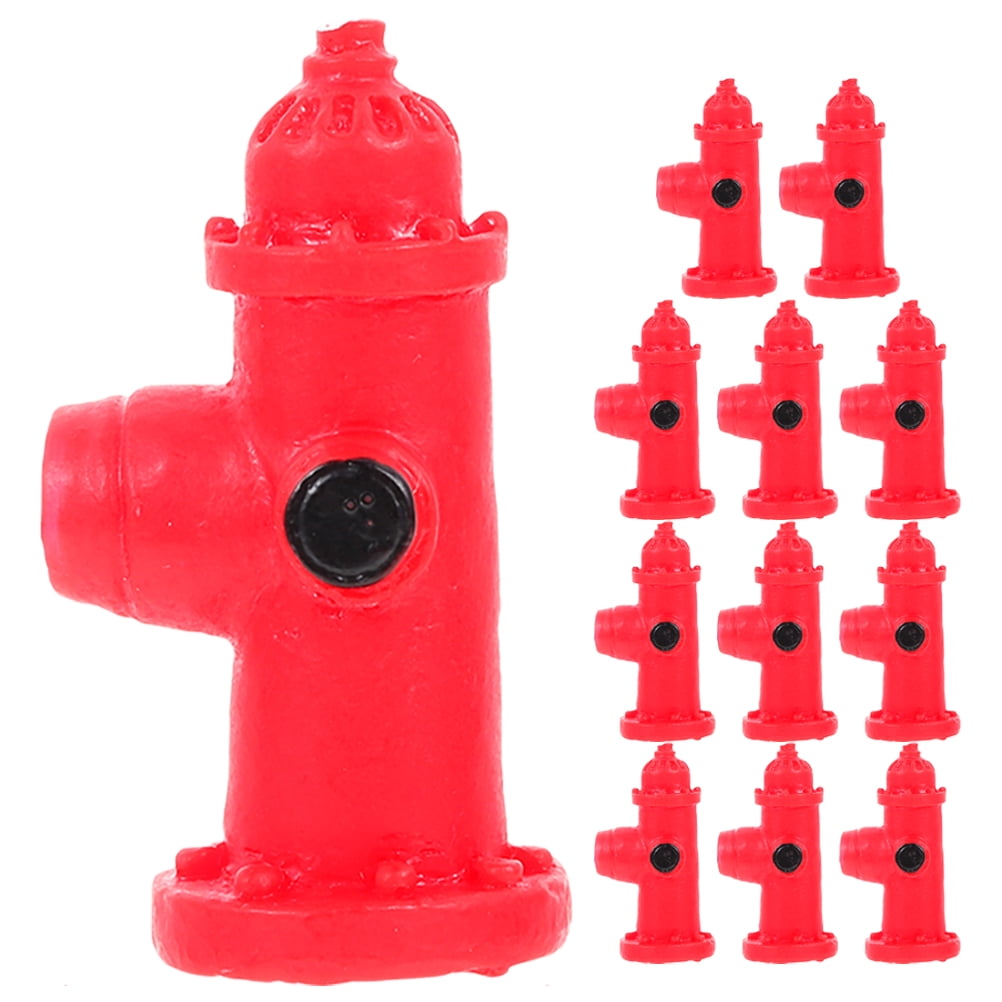 HERFIER 12pcs Traffic Road Fire Hydrant Models Fire Hydrant Cognitive ...