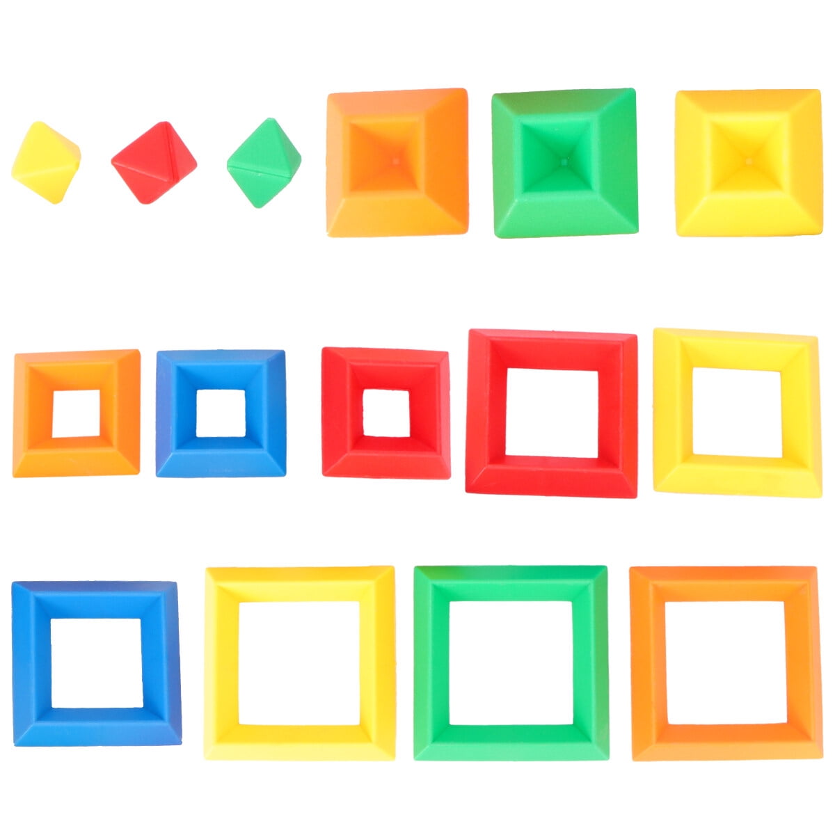 HERFIER 15Pcs Educational Building Blocks Discovery Stack Game Toy ...