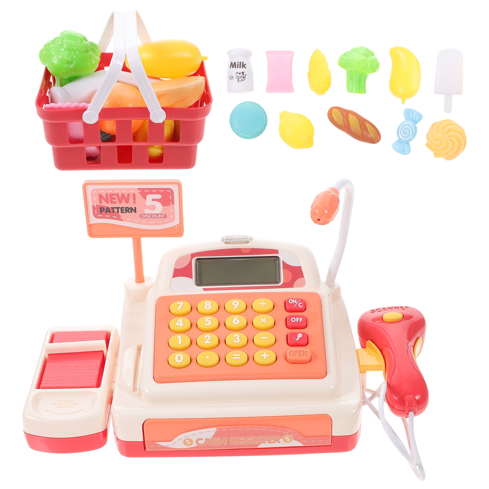 HERFIER 1pc Supermarket Cash Register Toy Kid's Multipurpose Toy (Pink ...