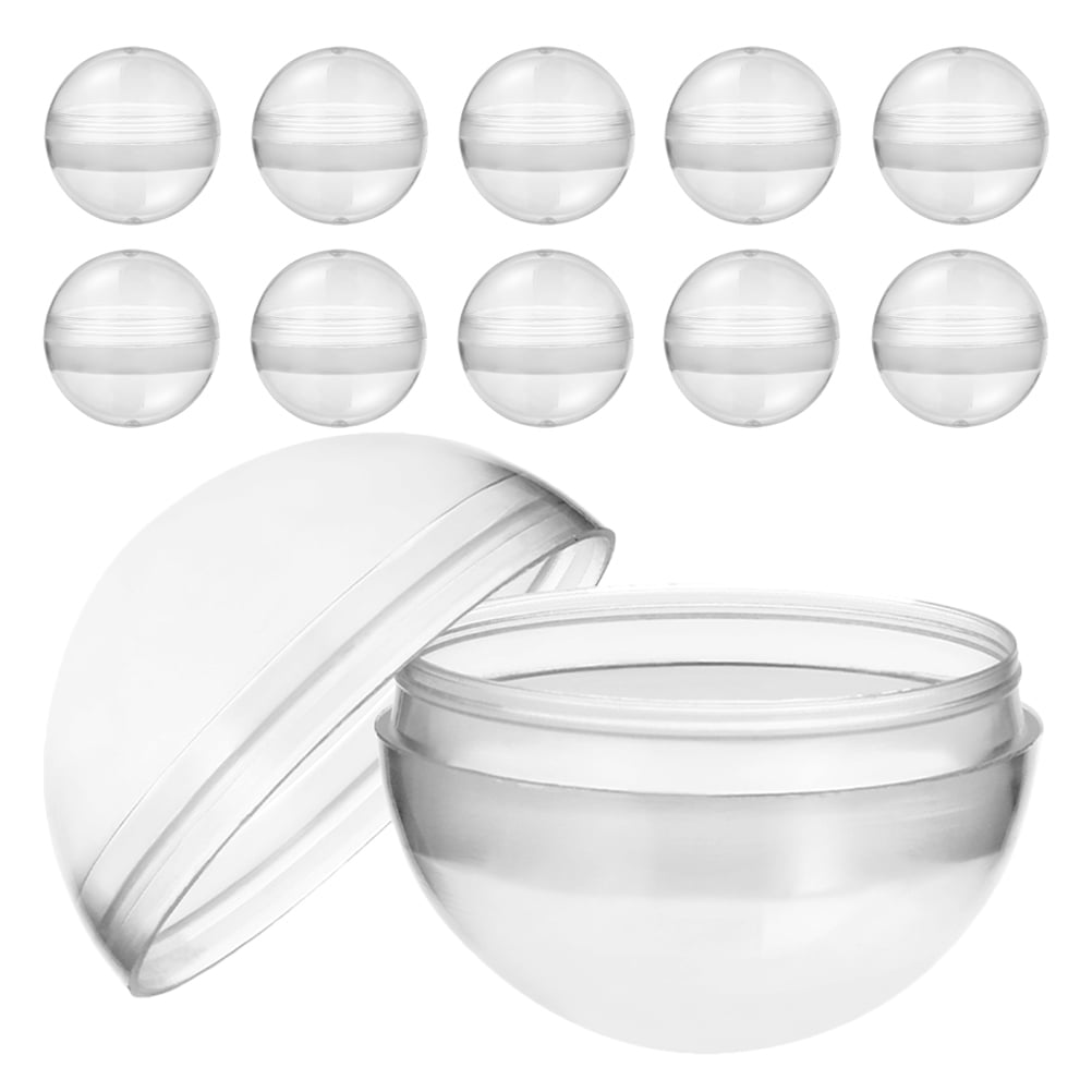 HERFIER 200pcs Transparent Vending Machine Capsules for Toy Storage ...
