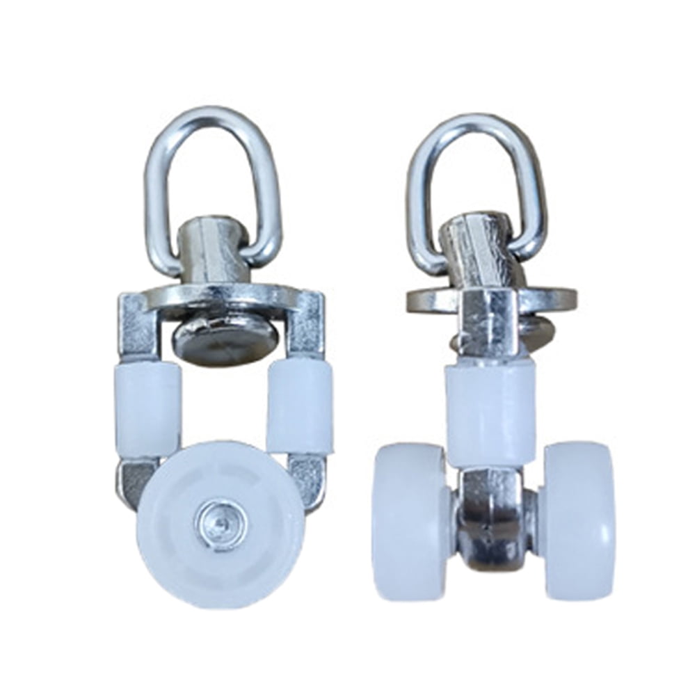 HERFIER 20Pcs Curtain Track Gliders Double Wheel Rolling Slider Rollers ...