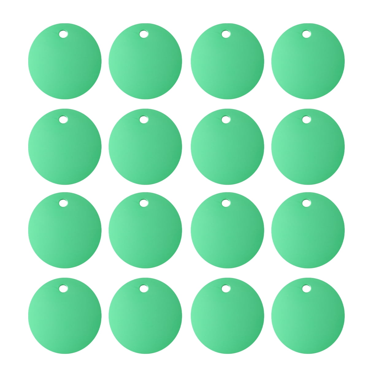 HERFIER 25pcs Aluminum Stamping Blanks with Hole for DIY Craft (Green ...