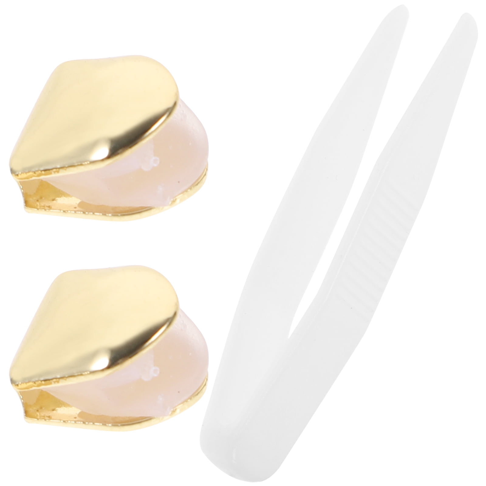 HERFIER 2Pcs Hip Hop Teeth Brace Single Tooth Braces Shiny Teeth Teeth ...