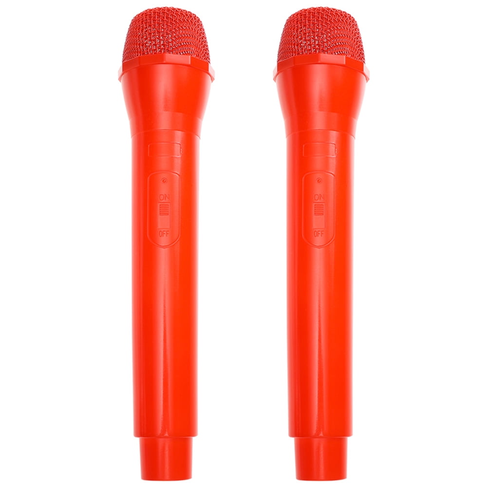 HERFIER 2pcs Fake Microphone Model Prop Pretend Microphone Prop Stage ...