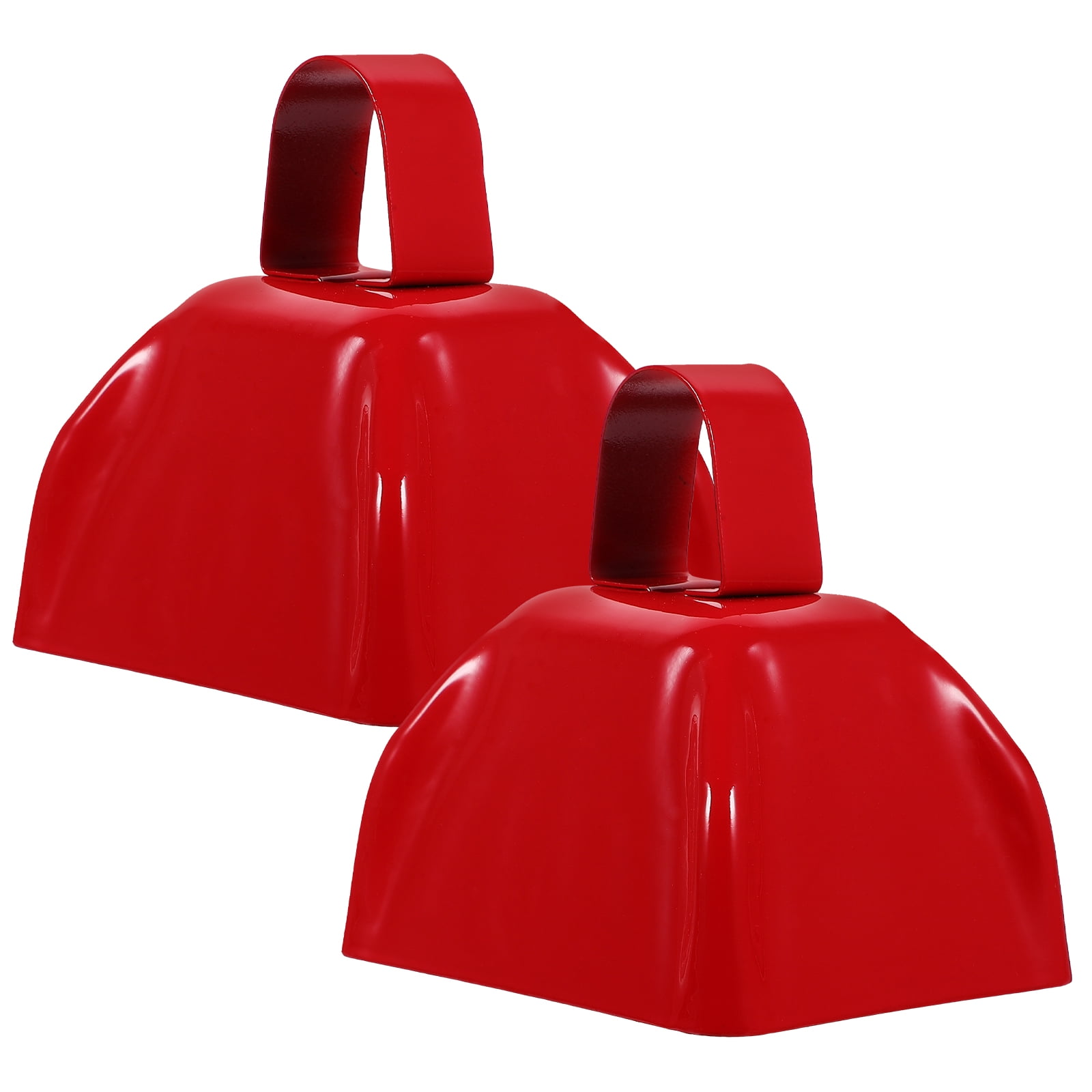 HERFIER 2pcs Metal Cowbells Square Cowbells Football Cowbells ...
