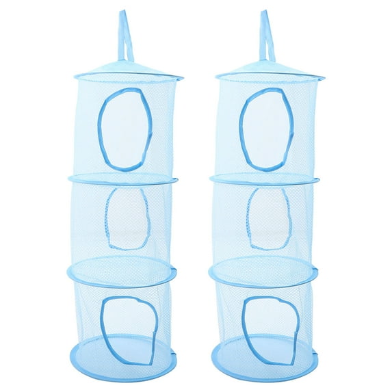 HERFIER 2pcs Stuffed Animal Storage Nets Foldable Stuffed Animal Net ...