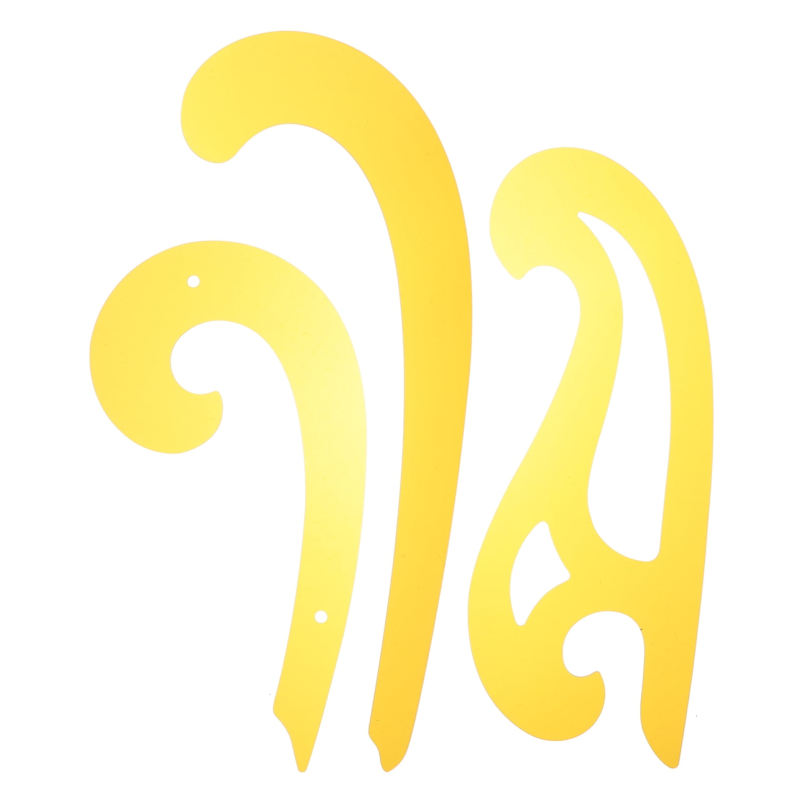 HERFIER 3 Pcs French Curve and Template Ruler Vary Form Fashion Ruler ...