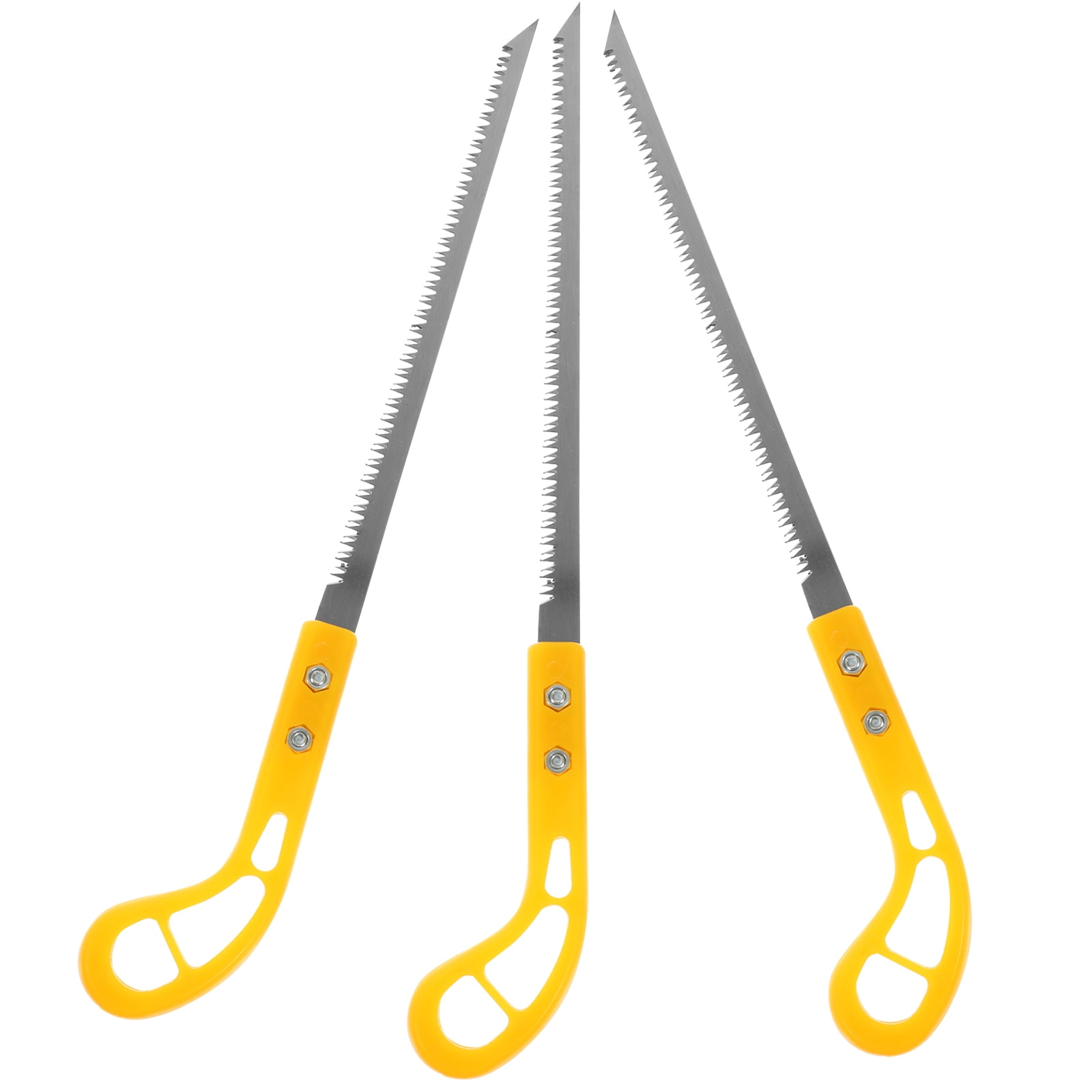 GETAJGHSD Hand Saw Tree Cutting Tool Yellow Plastic 3Pcs 35x5x1.2cm ...