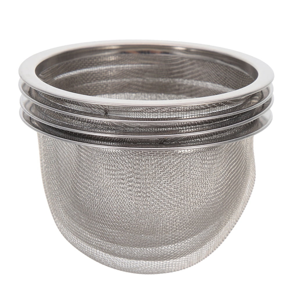 HERFIER 4pcs Stainless Steel Mesh Tea Leaves Strainer Fine Mesh Tea ...