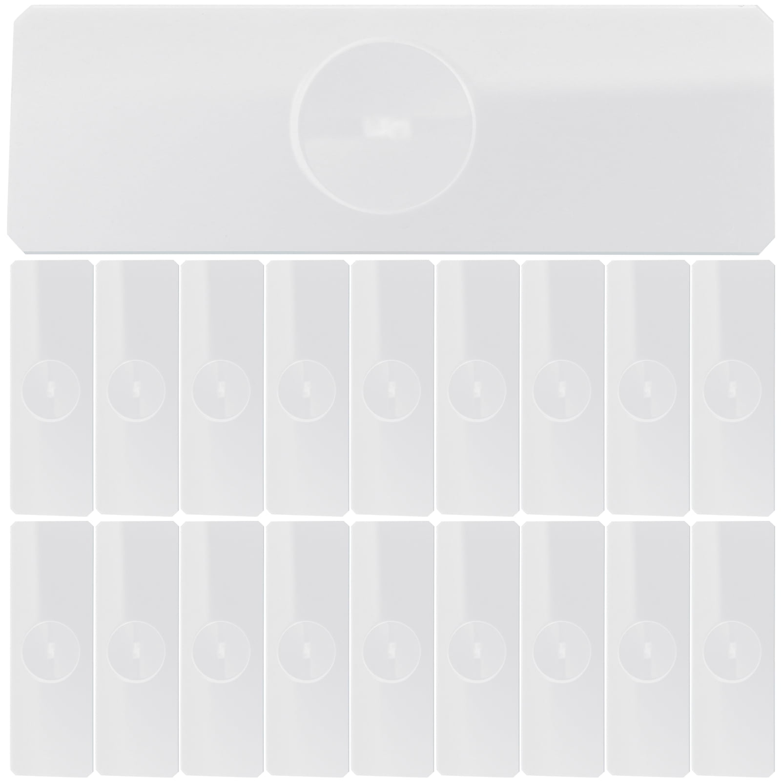 HERFIER 50 pcs Microscope Slide Glass Slides Laboratory Glass ...