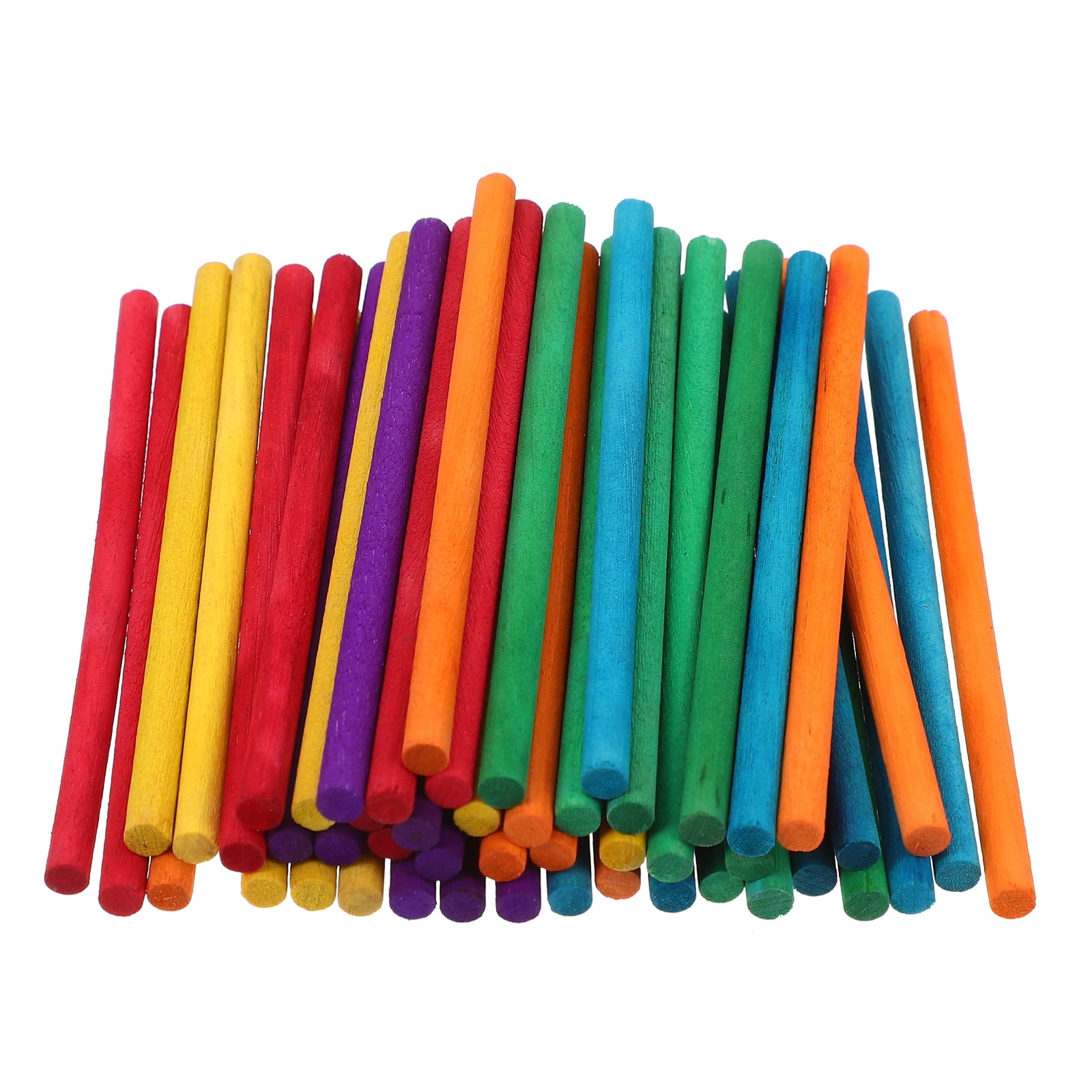 HERFIER 500 Pcs Wooden Ice Cream Sticks Ice Cream Making Rods Sticks ...