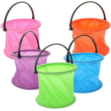 Jumbo Beach Sand Bucket Toy for Kids, 3L Collapsible Sandbox Pail ...