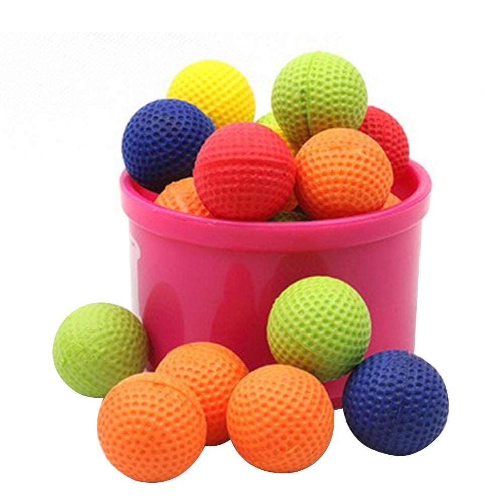 HERFIER 60 Pcs Bouncy Balls Bulk Bullet Ball Replacement Refill Pack ...
