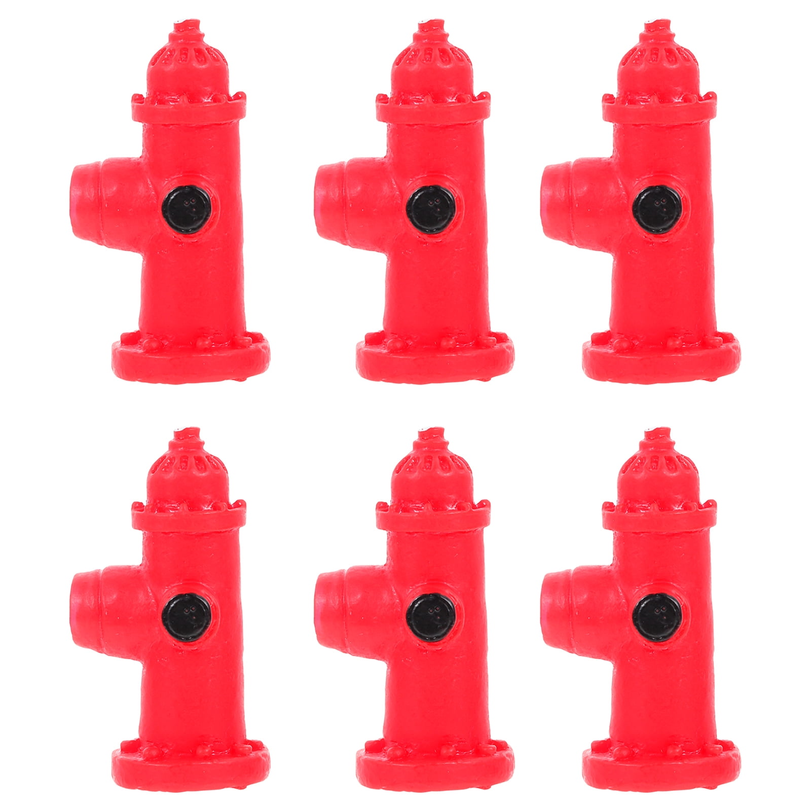 GETAJGHSD Fire Hydrant Model 6Pcs 1.3x0.7x0.7In Red Resin - Walmart.com