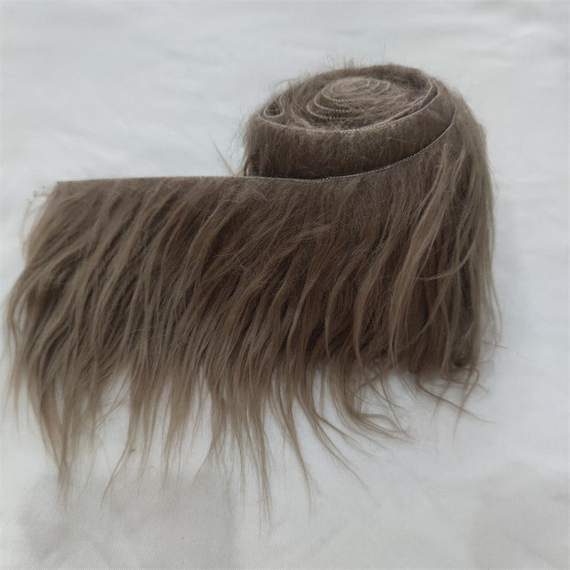 HERFIER 6pcs Fluffy Faux Fur Strips Plush Fabric For Diy Crafts Costume ...