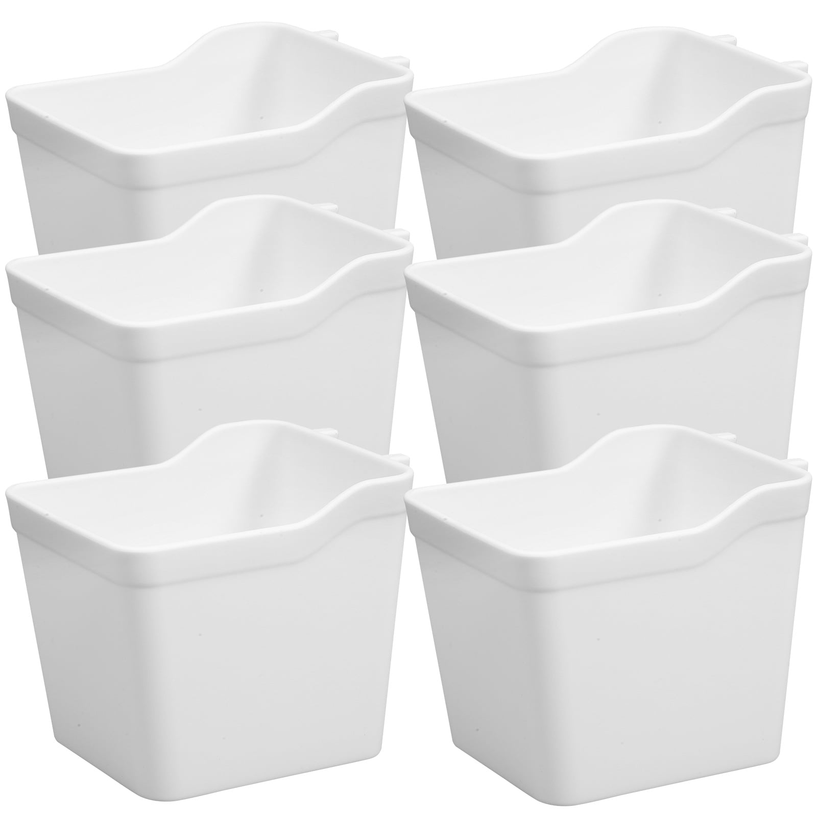 HERFIER 6pcs Peg Board Bins Garage Tool Organizer Storage Bins ...