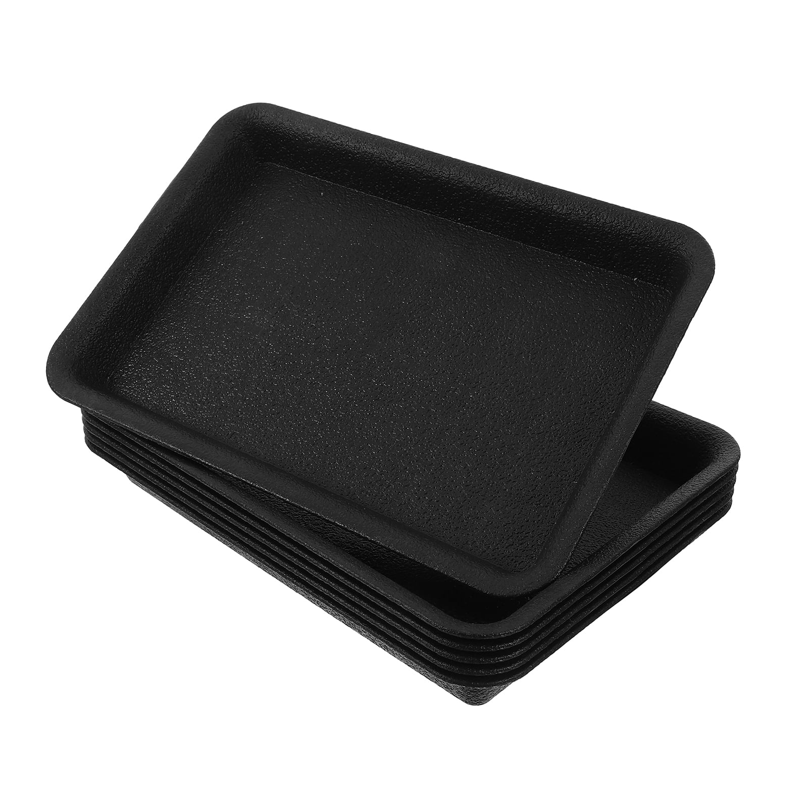 HERFIER 6pcs Rectangular Plant Saucers Plastic Plant Saucers Planter ...