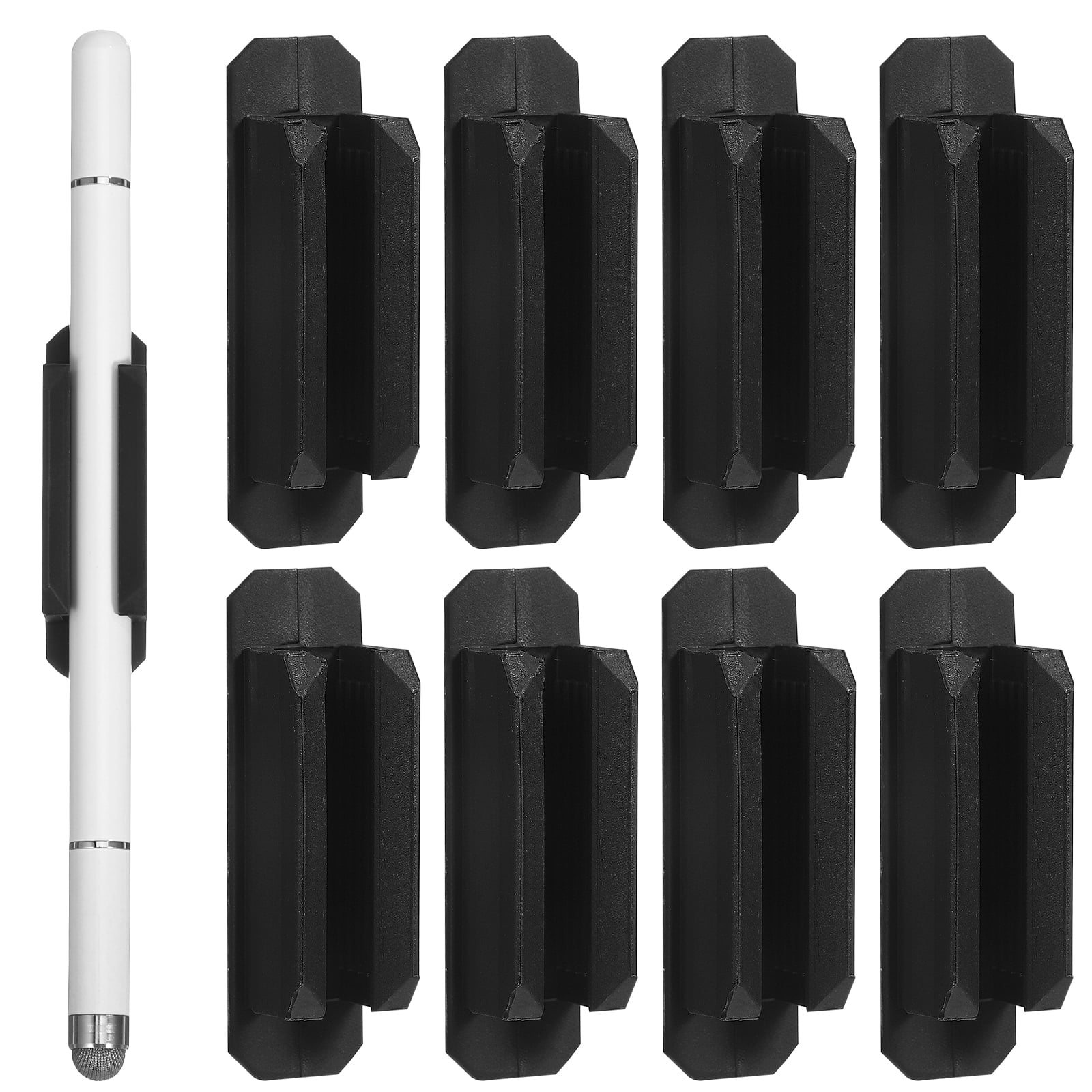 HERFIER 8 Pcs Pen Holders Adhesive Pen Holder Silicone Pencil Holders ...