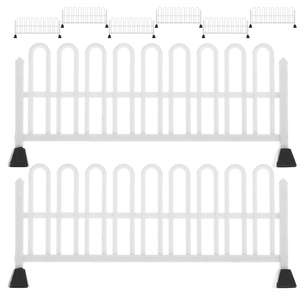 GETAJGHSD Miniature Fence Model Traffic Barricades Fence Models White ...
