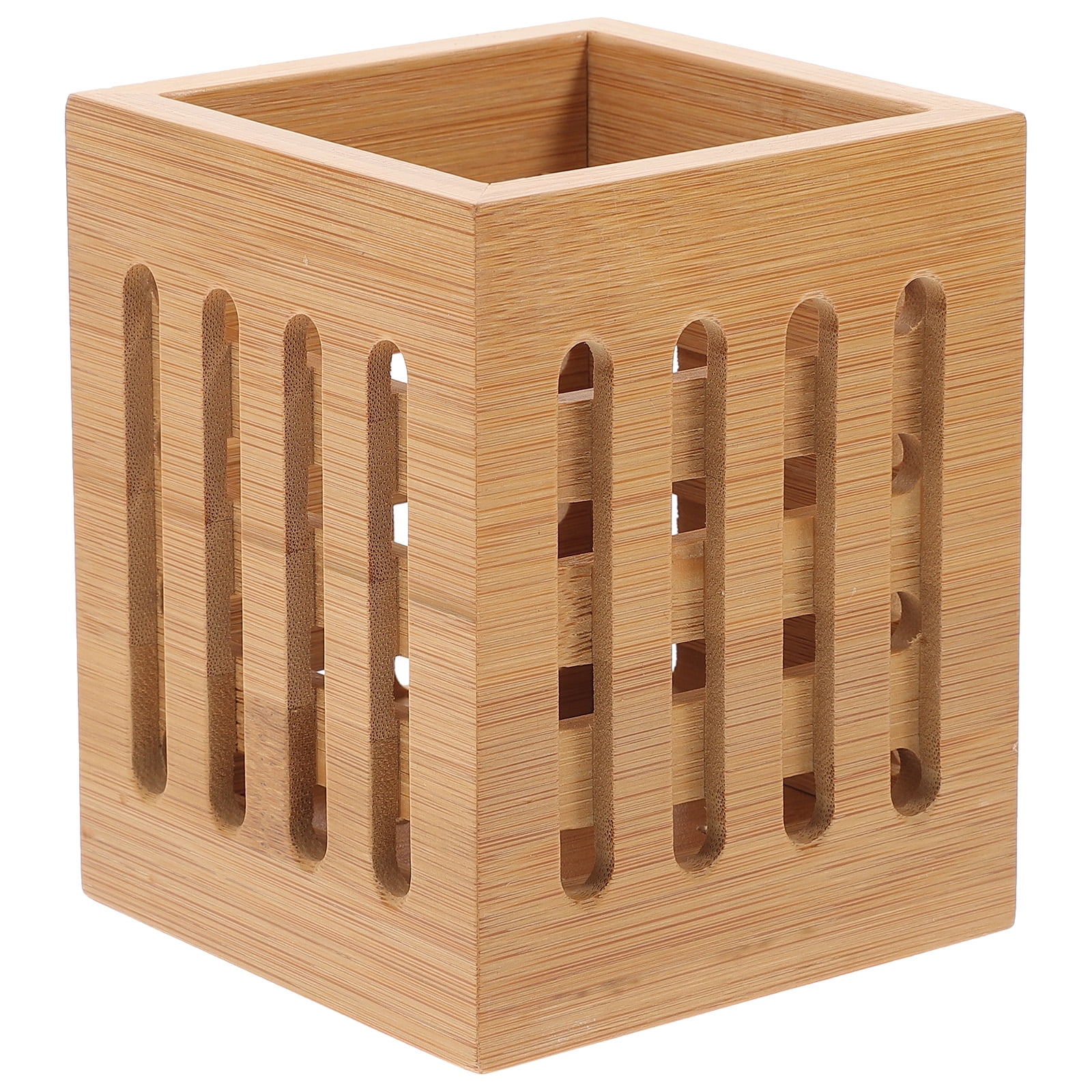 HERFIER Bamboo Chopsticks Holder Holey Cutlery Organizer Tableware ...